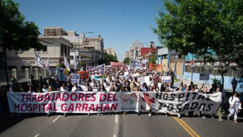 TRABAJADORES DEL GARRAHAN SE PREPARAN PARA ENFRENTAR EL VETO DE MILEI A ...